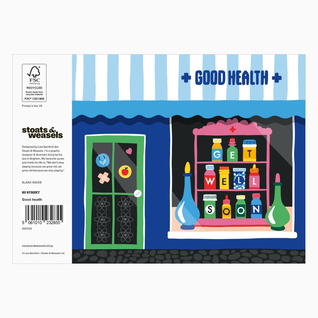 Good Health Get Well Soon Card – Grace & Favour Home